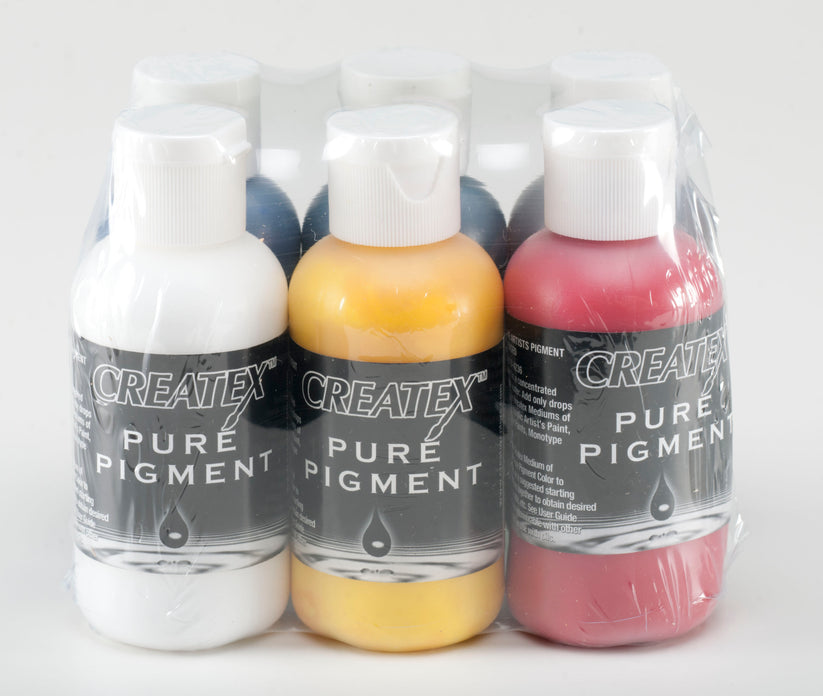 Pure Pigment Paint Sets – 3501-00 2oz. Essential PP Color Set – Createx ...