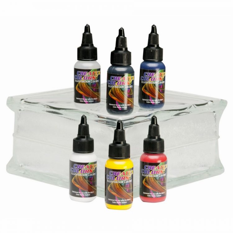 Illustration Colors Paint Sets – 5081-01 1oz. Createx Illustration Pri ...