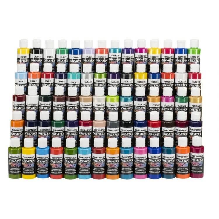 Airbrush Colors Paint Sets – 5820-02 Createx Full Range (70 colors ...