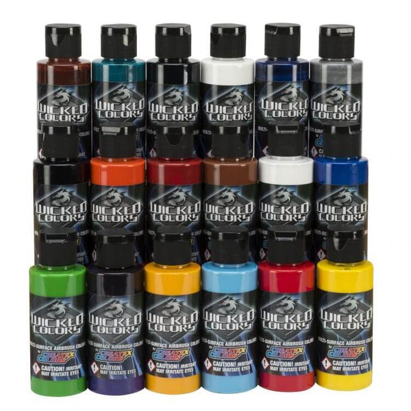 Wicked Colors Paint Sets – W121-02 Wicked Colors (18 Colors) – Createx ...